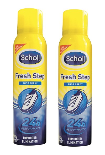 Scholl Fresh Step Shoe Spray - Koku Önleyici Ayakkabı Spreyi 150 ml x 2 Adet Scholl Fresh Step Shoe Spray - Koku Önleyici Ayakkabı Spreyi 150 ml x 2 Adet