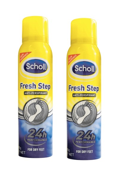 Scholl Fresh Step Koku Önleyici Ayak Spreyi 150 ml x 2 Adet Scholl Fresh Step Koku Önleyici Ayak Spreyi 150 ml x 2 Adet