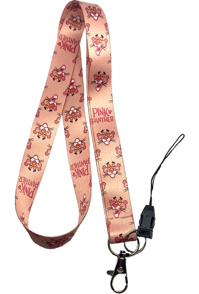 Stormistoretr Pembe Panter Boyun Ipi ve Telefon Askısı