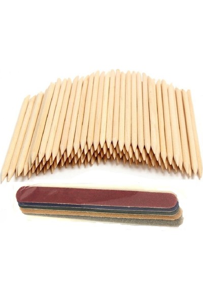 Tırnak Eti Itici Portakal Çubuğu 50'li + Tırnak Törpüsü 5'li