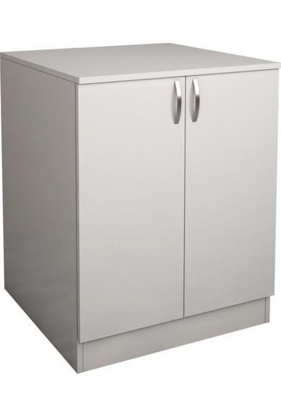 Banos Cm2 Kapaklı Çamaşır Makinesi Alt Dolabı - Beyaz