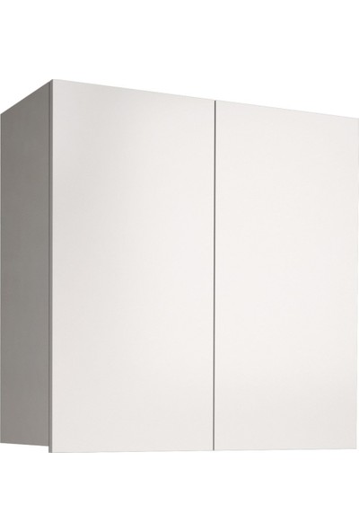 Banos Cu1 Çok Amaçlı Çamaşır Makinesi Üst Banyo Dolabı - Beyaz