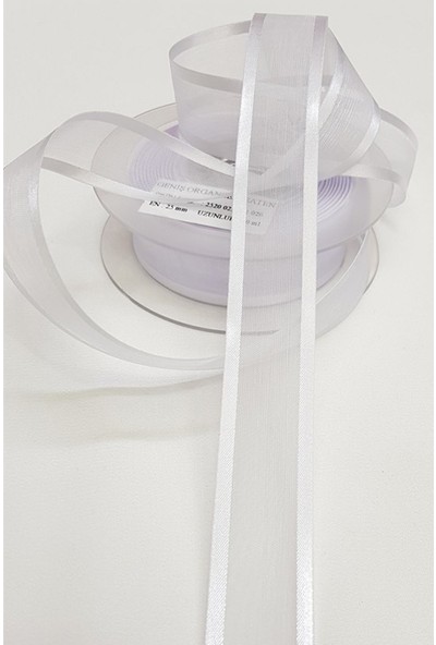 Hayalperest Boncuk Organze Saten Kurdele 2,5cm