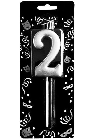 PartiG Rakam Mum Gümüş 2