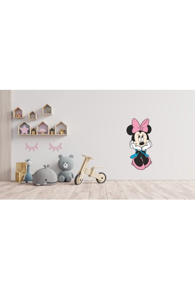 And Aşık Minnie Mouse 2 Dekoratif Çok Amaçlı Çocuk Odası Duvar Sticker