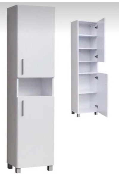 Elit Aksesuar % 100 Mdf Çok Amaçlı Ayaklı Banyo Dolabı