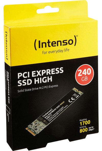 Intenso Hıgh 240GB 1700/800MB/S 4mm Nvme Pcıe M.2 SSD 3834440 3d-Nand Intenso Hıgh 240GB 1700/800MB/S 4mm Nvme Pcıe M.2 SSD 3834440 3d-Nand