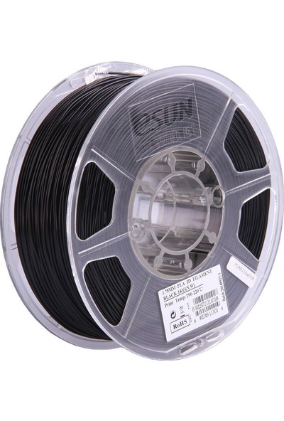 Esun Siyah Pla+ Filament Esun Siyah Pla+ Filament