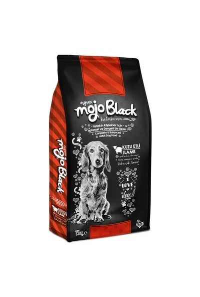 My Dog Mojo Black Kuzu Etli Köpek Maması 15KG