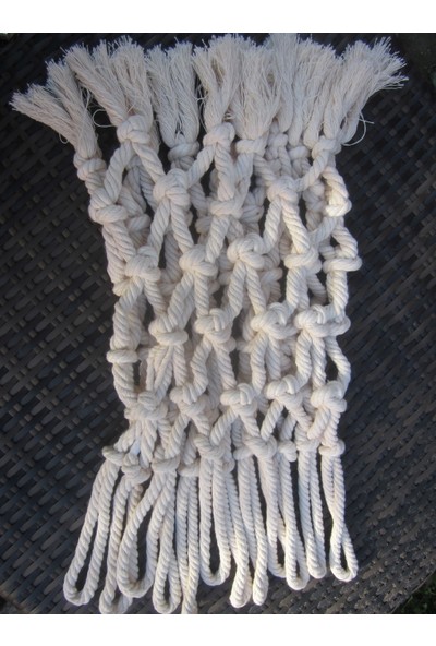 Özbek Basketbol Filesi 6mm Pamuklu Beyaz - 2 Adet (Basketbol Pota Ağı)