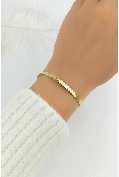 ÇLK Accessories Çelik Italyan Zincir Kadın Çelik Bileklik