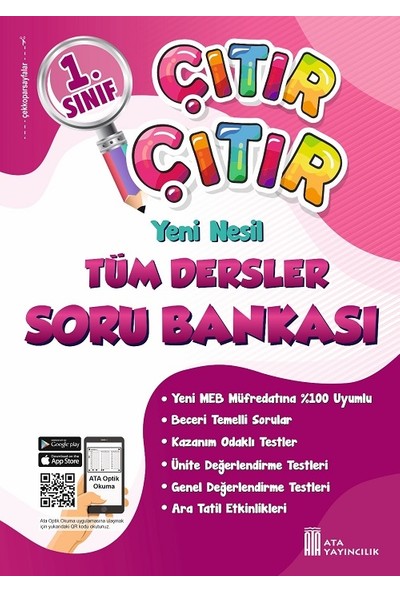 Ata Yayıncılık 1. Sınıf Çıtır Çıtır Yeni Nesil Tüm Dersler Soru Bankası
