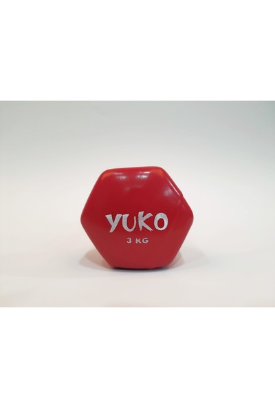Yuko Vinyl Dumbell 3 kg Yuko Vinyl Dumbell 3 kg