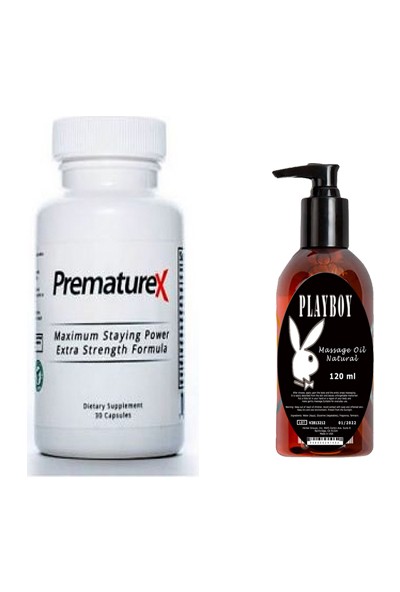 Hintohu Prematurex Erkekler Için 30LU Maksimum Güç For Men Maximum Power + Playboy Masaj Yağı Hintohu Prematurex Erkekler Için 30LU Maksimum Güç For Men Maximum Power + Playboy Masaj Yağı