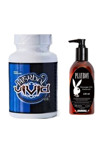 Hintohu Herbal Supplement Vivid Erkekler Için 60 Lı Maksimum Güç 60 Peak Power For Men + Playboy Masaj Yağı Hintohu Herbal Supplement Vivid Erkekler Için 60 Lı Maksimum Güç 60 Peak Power For Men + Playboy Masaj Yağı