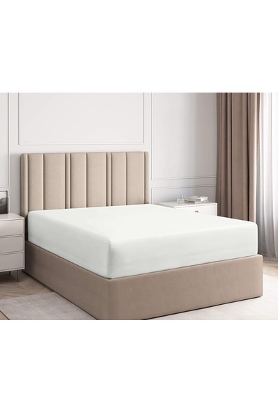 Ephemeris Pamuk Tek Kişilik Lastikli(Fitted) Penye Çarşaf - Krem Ephemeris Pamuk Tek Kişilik Lastikli(Fitted) Penye Çarşaf - Krem