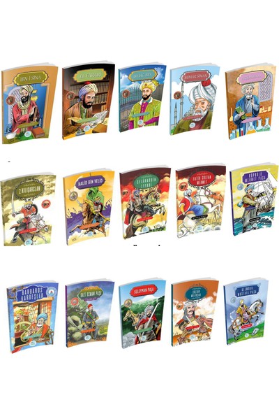 Şanlı Komutanlar ve Bilim Adamları 15 Kitaplık Set Şanlı Komutanlar ve Bilim Adamları 15 Kitaplık Set