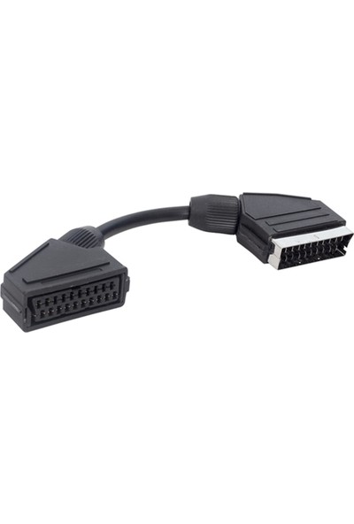 Rewel 244017 Scart Erkek-Dişi Ara Kablo 20 cm Rewel 244017 Scart Erkek-Dişi Ara Kablo 20 cm