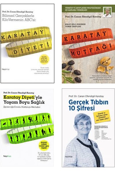 Canan Karatay 4 Kitap Set (Karatay Diyeti, Karatay Mutfağı, Karatay Diyetiyle Yaşam Boyu Sağlık, Gerçek Tıbbın 10 Şifresi) Canan Karatay 4 Kitap Set (Karatay Diyeti, Karatay Mutfağı, Karatay Diyetiyle Yaşam Boyu Sağlık, Gerçek Tıbbın 10 Şifresi)