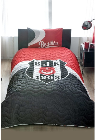 Taç Lisanslı Beşiktaş Logo Cpp Yatak Örtüsü Seti Taç Lisanslı Beşiktaş Logo Cpp Yatak Örtüsü Seti