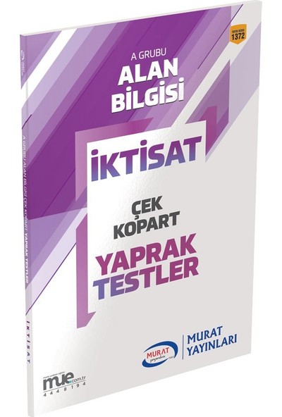 Murat Yayınları A Grubu İktisat Çek Kopart Yaprak Testler Murat Yayınları A Grubu İktisat Çek Kopart Yaprak Testler