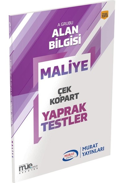 Murat Yayınları A Grubu Maliye Çek Kopart Yaprak Testler Murat Yayınları A Grubu Maliye Çek Kopart Yaprak Testler