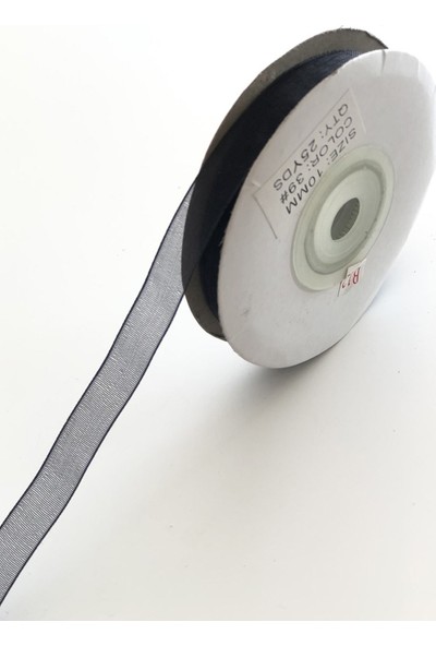 Siyah Organze Kurdela 1 cm Siyah Organze Kurdela 1 cm