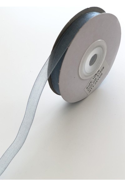 Gri Renk Organze Kurdele 1 cm