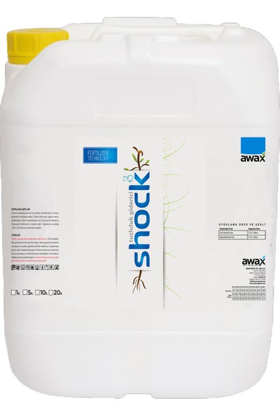 Awax Shock Tuz Giderici Ph Düzenleyici 20 Lt
