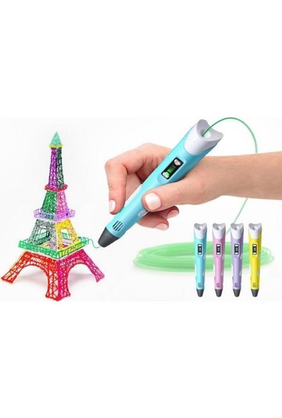 Emay Center 3D Pen 2. Versiyon - 3D Kalem Üç Boyutlu Yazıcı Printer