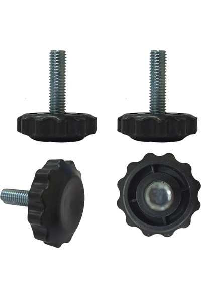 Adem Koç Plastik M8 Yıldız Tırtırlı Yükseklik Ayar Vidası 4 Adet Adem Koç Plastik M8 Yıldız Tırtırlı Yükseklik Ayar Vidası 4 Adet