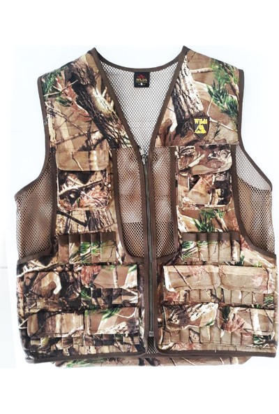 Wilds Kalın Kumaş Fileli Yelek Meşe Ağaç Desen