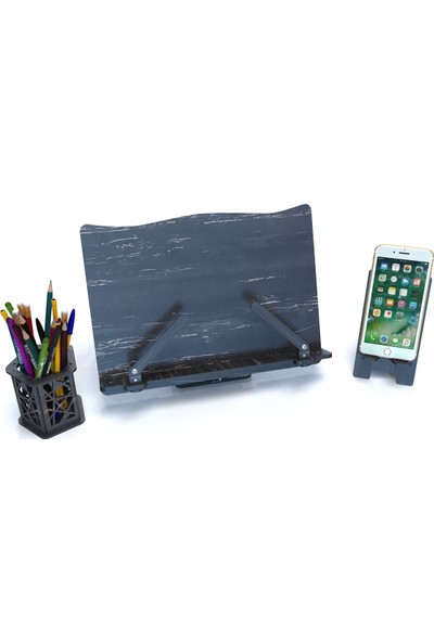 Yeni Tasarım Kitap Okuma Standı Tablet Tutucu - Telefon Standı - Kalemlik- 3 Sett Yeni Tasarım Kitap Okuma Standı Tablet Tutucu - Telefon Standı - Kalemlik- 3 Sett