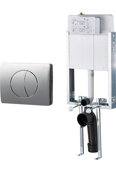 Japar Promicro Çift Kademeli Gömme Rezervuar 80 mm Japar Promicro Çift Kademeli Gömme Rezervuar 80 mm