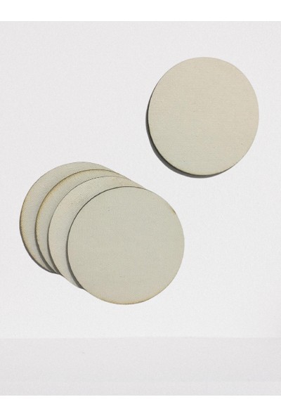 Palet Sanat 10 cm Yuvarlak Pres Tuval 5'li Set Palet Sanat 10 cm Yuvarlak Pres Tuval 5'li Set