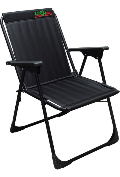 Leva Dogahomes Lüks Katlanır Kamp,plaj,piknik Sandalyesi -Siyah