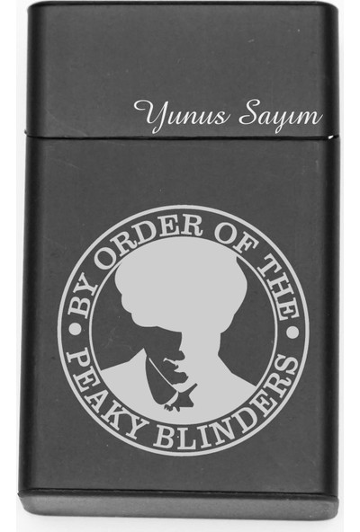 Ada Lazer Kişiye Özel Peaky Blinders Tommy Shelby Metal Sigara Kutusu