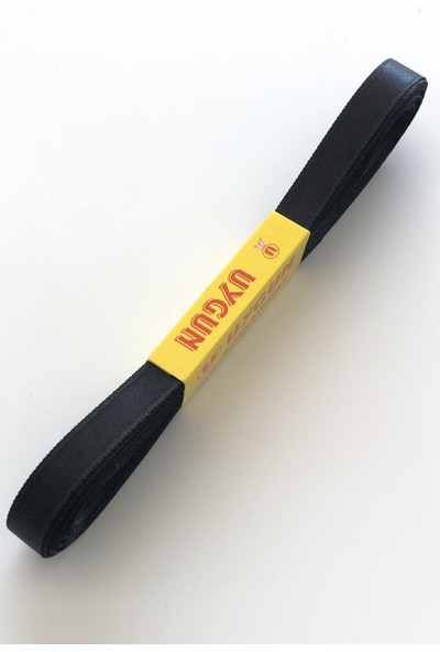 Hayalperest Boncuk Siyah Saten Kurdele 1 cm