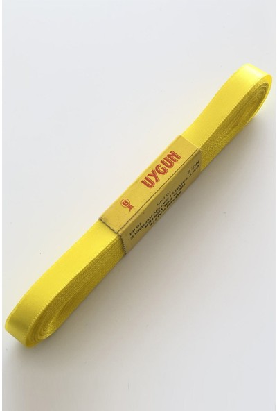 Hayalperest Boncuk Sarı Saten Kurdela 1 cm