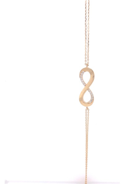 Nar Altın 14 Ayar Altın Sonsuzluk Bileklik