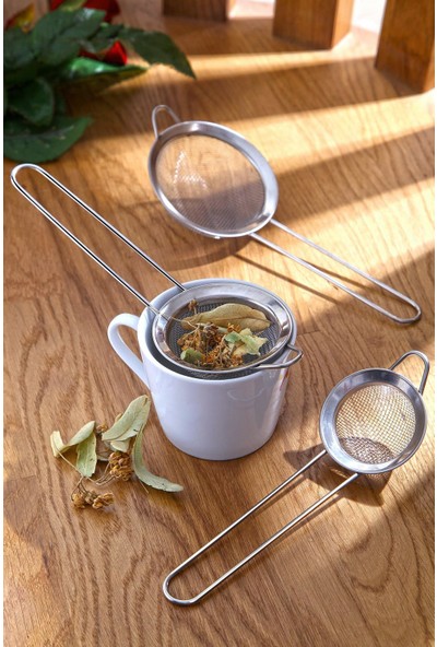 Kitchen Life Lüx Paslanmaz Metal 3 Boy Çay & Bitki Süzgeci Kitchen Life Lüx Paslanmaz Metal 3 Boy Çay & Bitki Süzgeci