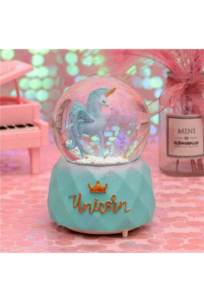 ŞifaiNur Mega Boy Unicorn Kar Küresi Pembe Otomatik Püskürtmeli Işıklı Müzikli+Pil ŞifaiNur Mega Boy Unicorn Kar Küresi Pembe Otomatik Püskürtmeli Işıklı Müzikli+Pil