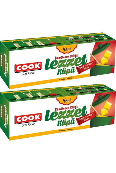 Cook Lezzet Küpü Kilitli Bulyon Poşeti 7'li x 2 Li Cook Lezzet Küpü Kilitli Bulyon Poşeti 7'li x 2 Li
