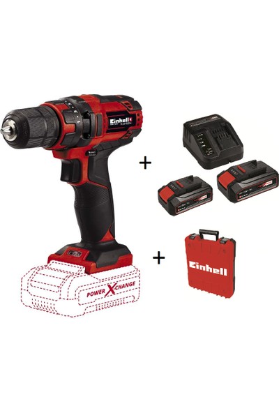Einhell Tc-Cd 18/35 Li (2x2.5 Ah Starter Kit) Akülü Matkap Çantalı Einhell Tc-Cd 18/35 Li (2x2.5 Ah Starter Kit) Akülü Matkap Çantalı