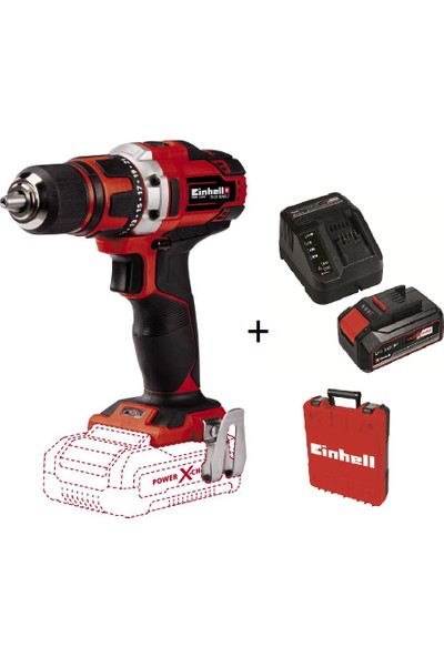 Einhell Te-Cd 18/40 Li (1x2,5 Ah Starter Kit) Akülü Matkap Çantalı Einhell Te-Cd 18/40 Li (1x2,5 Ah Starter Kit) Akülü Matkap Çantalı