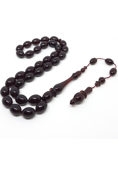 Neyhane Tesbih & Gümüş Ateş Kehribar Sistem Püsküllü