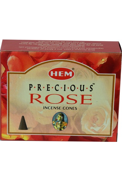 Hem Tütsü Gül Kokulu 10 Konik Tütsü - Rose