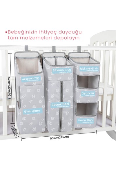 Lucky Day Beşik Organizer Beşik Yanı Düzenleyici - Bebek Odası Organizer Lucky Day Beşik Organizer Beşik Yanı Düzenleyici - Bebek Odası Organizer