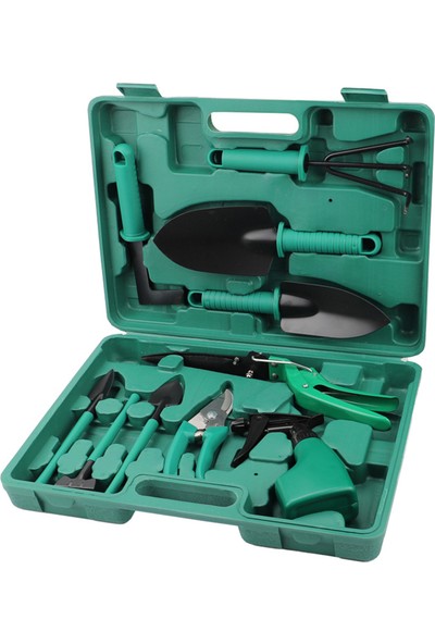 Buyfun 10'lu Bahçe Alet Takımı ile Saklama Kutusu Bahçe Buyfun 10'lu Bahçe Alet Takımı ile Saklama Kutusu Bahçe