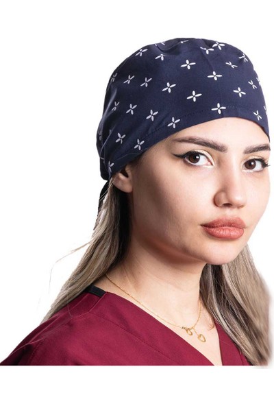 Şirin A Medikal Desenli Cerrahi Kadın Bone